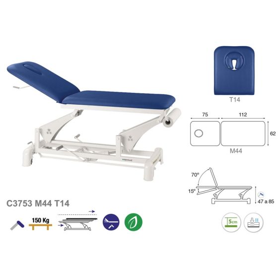 Ecopostural 3753C hydraulische massagetafel met 2 tafeldelen voor € 2. ...
